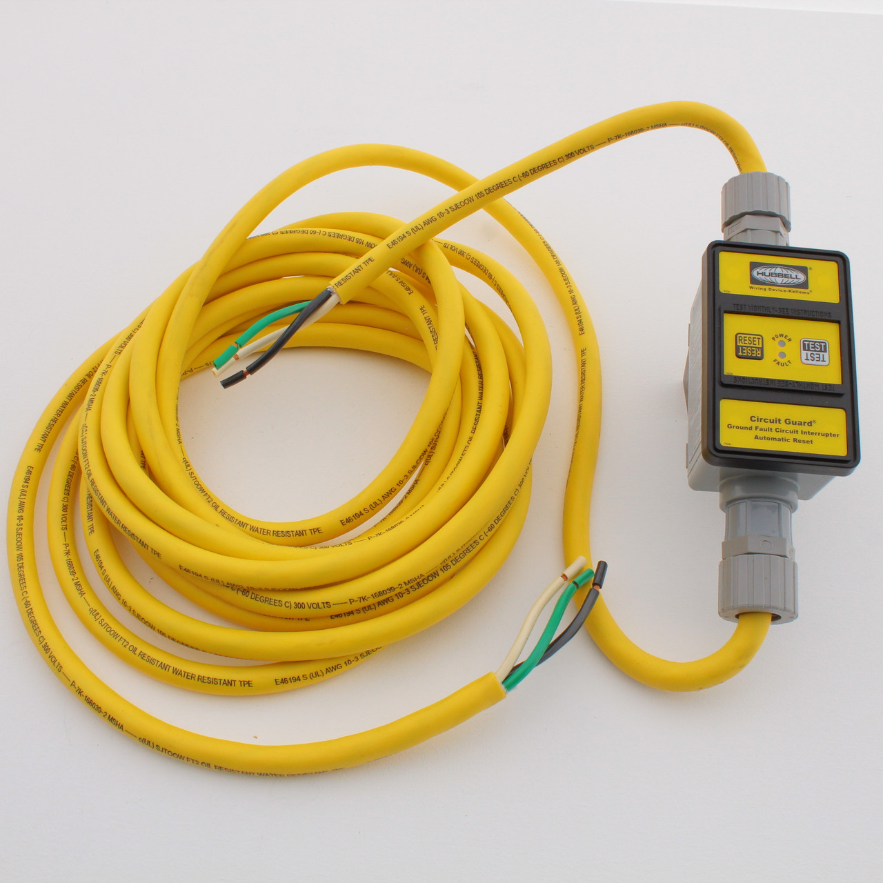 🏠 Hubbell Portable GFCI Automatic Reset 50' Cord 30A 240V GFP2313 - In ...