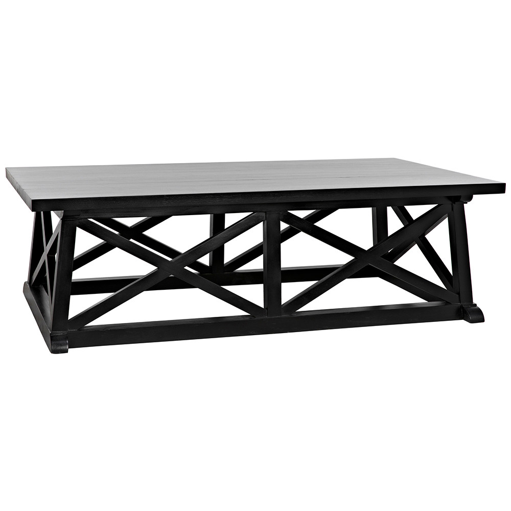 Noir Sutton Coffee Table - Hand Rubbed Black