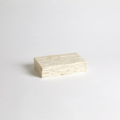 Studio A Chiseled Bone Storage Box - Sm