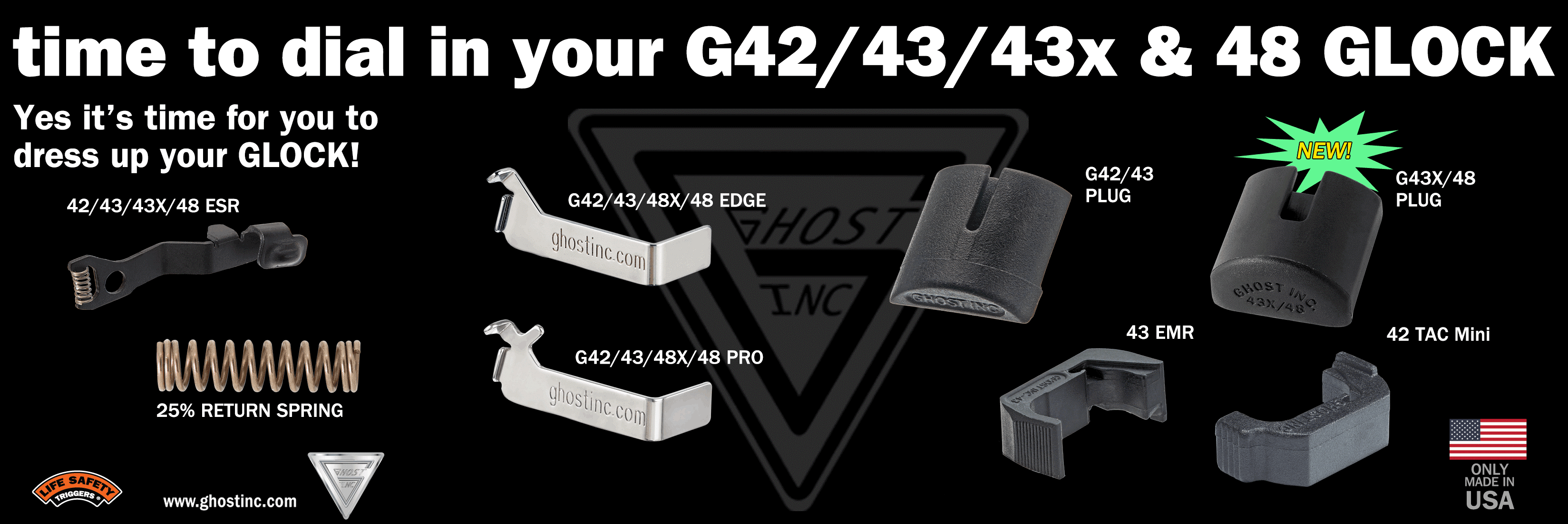 Best Glock Parts and Glock Accessories by Ghost inc