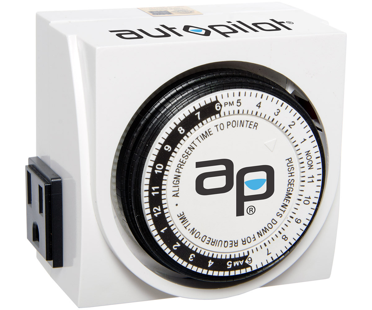 AP Dual-Outlet Analog Timer, 1875W, 15A, 15Mins On/Off, 24Hr TM01015D ...