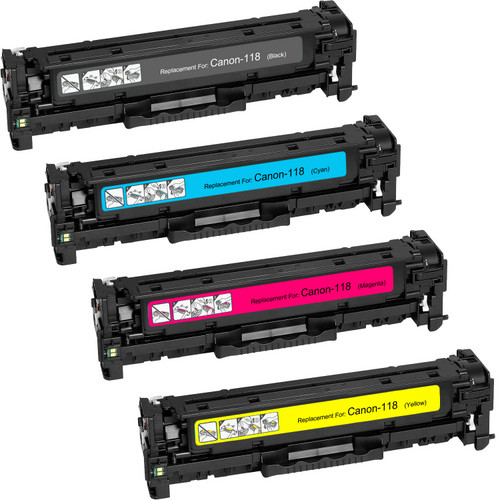Canon 118 Toner Cartridge Set | B/C/M/Y | 5 Pack | 1ink.com