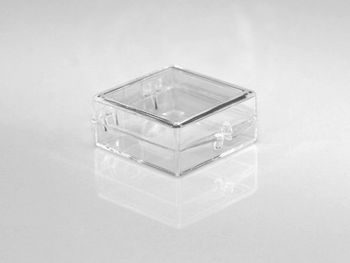 1-1/4 x 1-1/4 x 1/2 Small Plastic Box with Hinged Lid #120 | Thornton ...