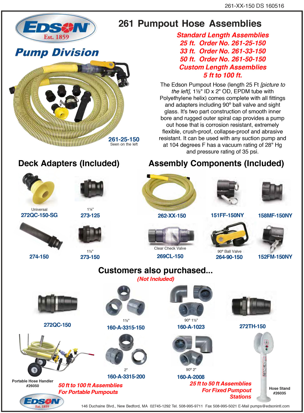Edson Marine Pumps: Pumpout Accessories