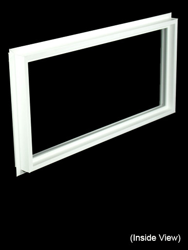 Custom Sized Direct Set Window - White PVC Direct Set Window - (NVCF ...