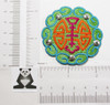 Iron On Patch Applique - Opalescent Decorative Patch Turquoise - PATCHWORK PANDA LLC