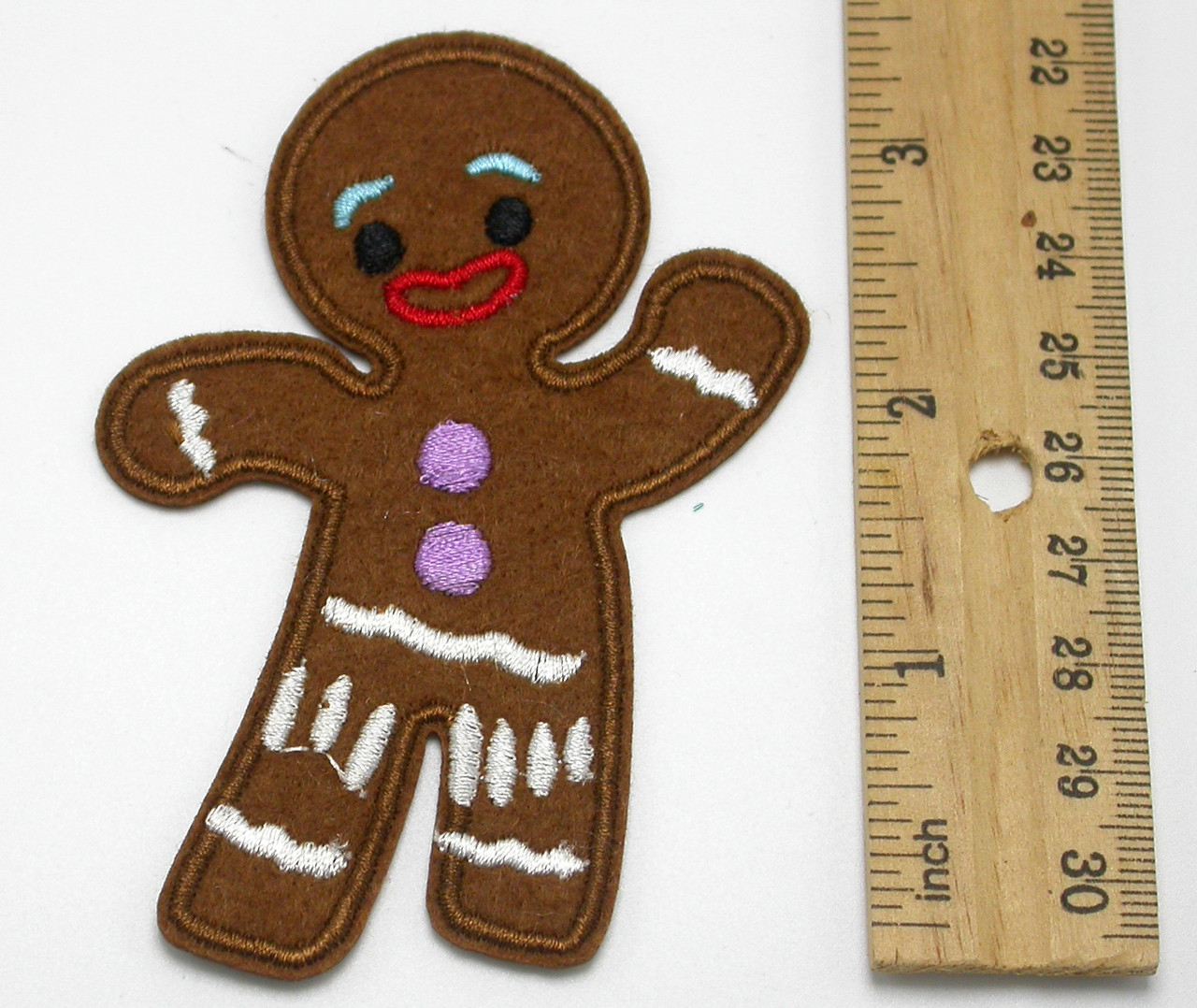 Gingerbread Man Mongo 3 5/8" x 2 1/2" - PATCHWORK PANDA LLC