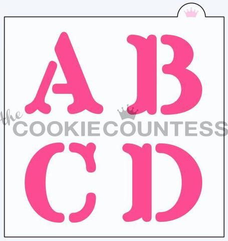 stencil block letters