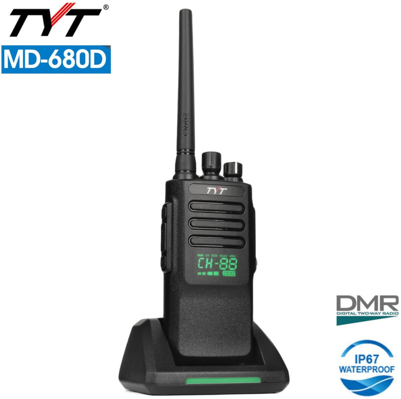 TYT MD-680D UHF DMR/Analog Commercial two-way radio