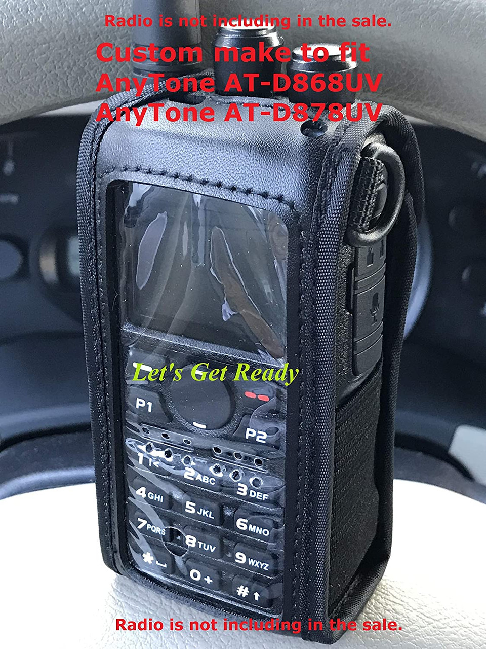AnyTone Radio Windowed Case with Strap for AT-D878 & D868 (Custom fit ...