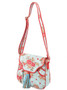 Ivory Tag Chintzy Turq Red Suede Crossbody Bag - In-Sattva