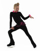 IceDress Figure Skating Outfit - Thermal - Minx (Black with Hot Pink)
