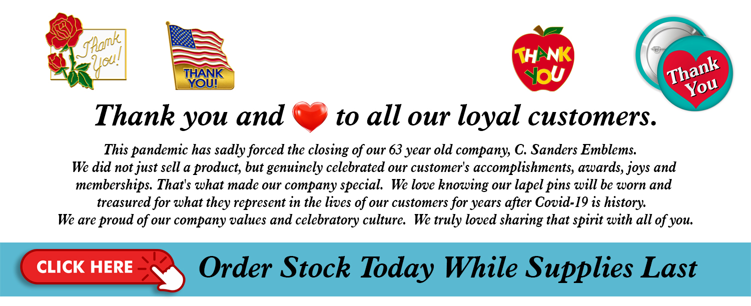 C. Sanders Emblems - Custom Pins, Patches & More