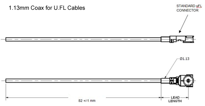 U.FL Cables Coax Types Compared: 1.13mm, 1.32mm, RG174, RG178 - Data ...