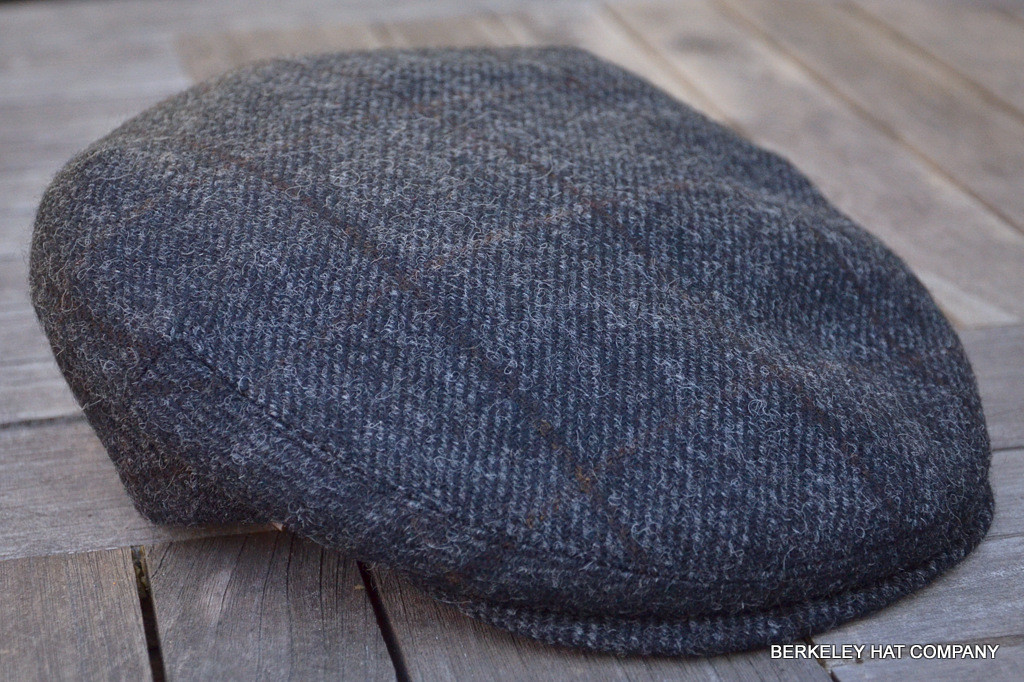 Irish Wool Grey Driving Flat Cap (IR78)