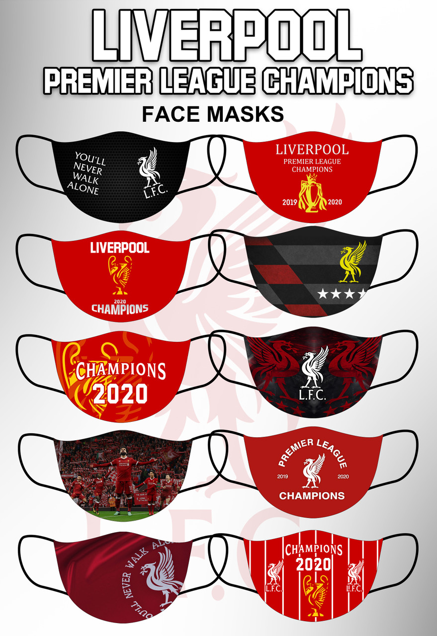 liverpool premier league champions FACEMASK - irish and celtic clothing