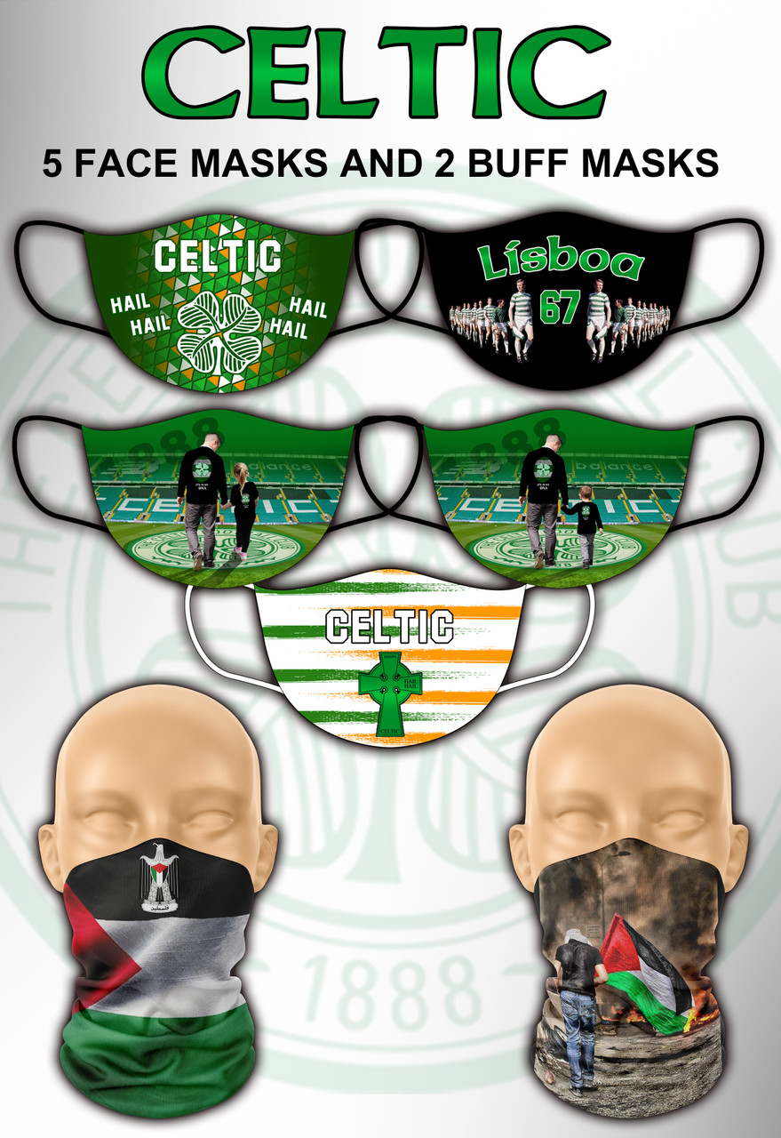 CELTIC MASKS AND PALASTINE BUFF MASKS #SET04 - irish and celtic clothing