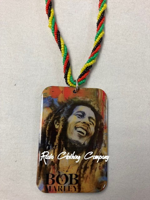 Bob Marley : Necklace & Pendant (Brown Face) - Rasta Clothing Company