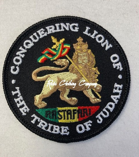 Rasta - Conquering Lion Of The Tribe Of Judah : Embroidered Patch (2 ...