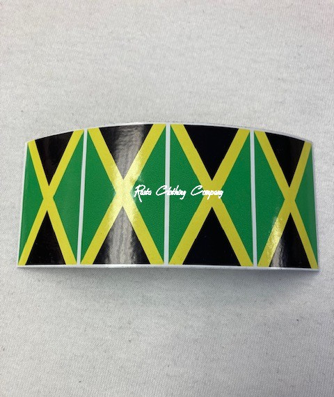 Jamaica - Flag : Sticker (Cut & Peel) - Rasta Clothing Company