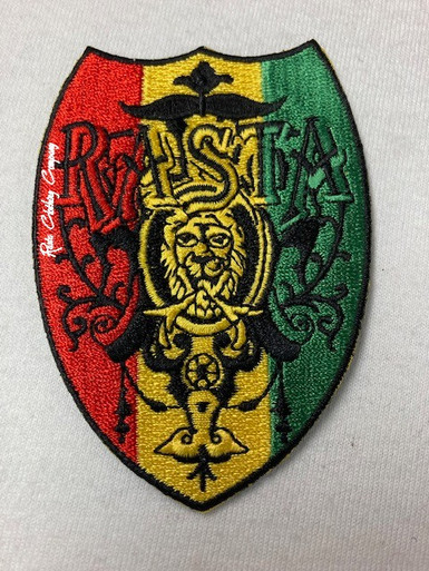 Rasta Crest Embroidered Patch Rasta Clothing Company