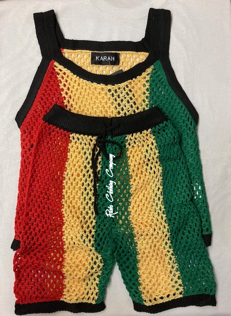 Rasta Reggae - 2 Piece : Mesh Shorts Set (2) - Rasta Clothing Company