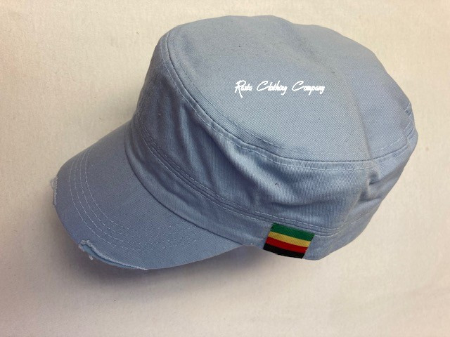 Rasta - Military/General : Cap (Light Blue/Colors Cloth Strip) - Rasta ...