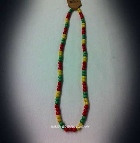 Rasta - Wood Bead : Necklace (2) - Rasta Clothing Company
