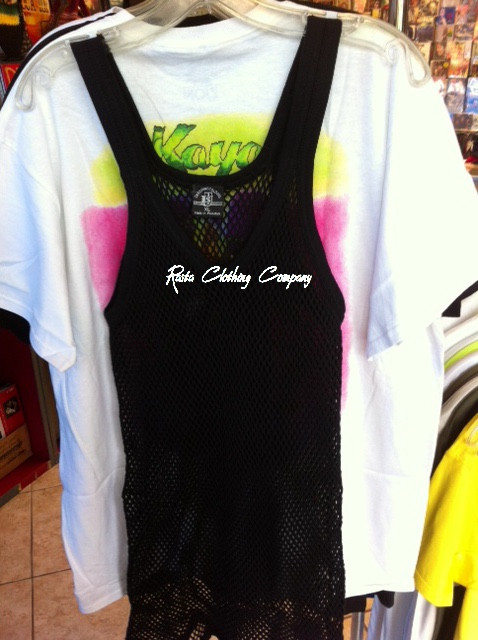 Rasta Mesh Vest - T Shirt (Black) - Rasta Clothing Company Rasta Mesh Vest - T Shirt (Black) - Rasta Clothing Company
