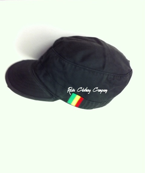 Rasta - Military : Cap (Black) - Rasta Clothing Company