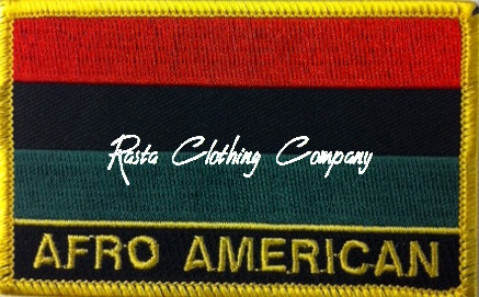 Rasta - Afro American : Embroidered Patch - Rasta Clothing Company