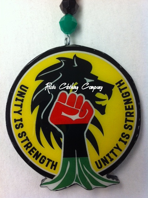 Rasta - FIST & LION : Necklace & Pendant - Rasta Clothing Company