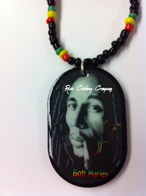 Bob Marley : Necklace & Pendant (Spliff Face) - Rasta Clothing Company