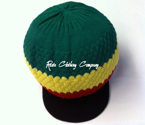 Knitted : Rasta Hat (Black, Red, Green & Gold) - Rasta Clothing Company