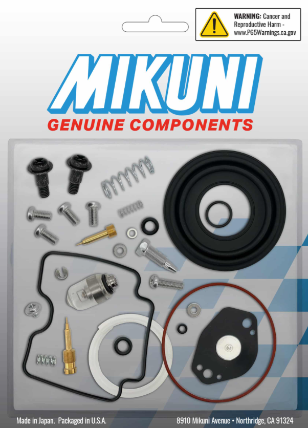 Mikuni MK-BSR33 Carburetor Rebuild Kit for Yamaha Kodiak, Grizzly, Big ...