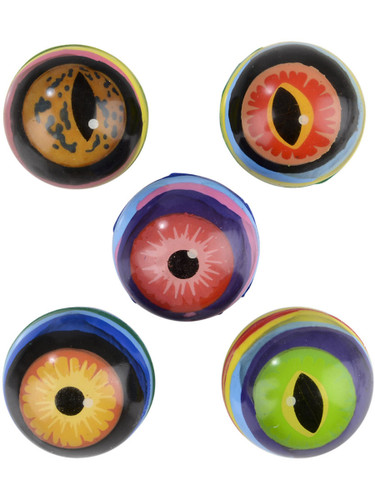 12 Assorted Crazy Bouncy Eye Balls