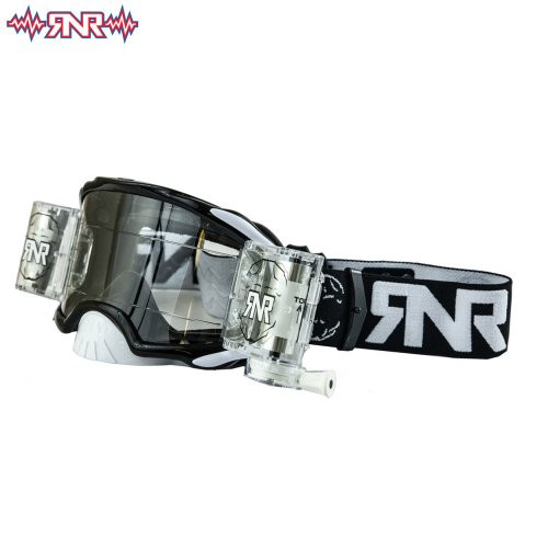 RnR Platinum WVS System Roll Off Goggles 48mm - Black - Judd Racing