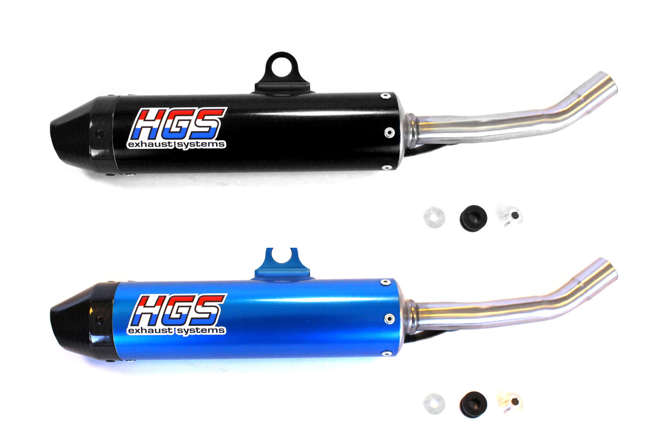 HGS Silencer Tailpipe YAMAHA 125 Blue Carbon