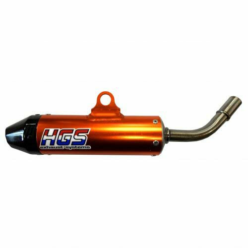 HGS Orange Silencer with Carbon Tip | KTM / Husqvarna / GasGas | SX/MC ...
