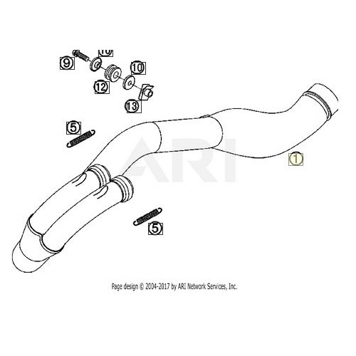 EXHAUST PIPE 450-525 04 | 04 (59405007200) - Judd Racing