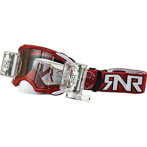 RnR Platinum WVS System Roll Off Goggles 48mm - Red - Judd Racing