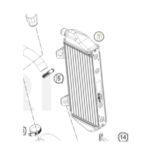 Radiator left (A46035007000) - Judd Racing