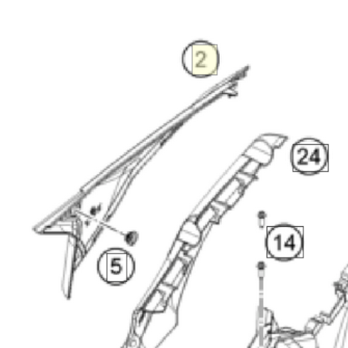 Air filter box cover, right (25106004000ABH) - Judd Racing