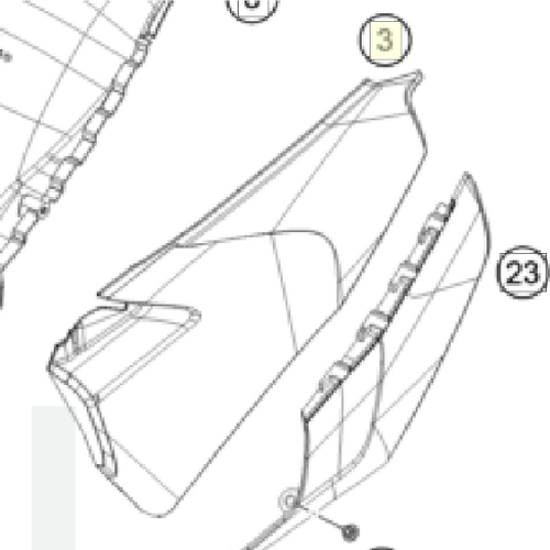 Air filter box cover, left (25106003000ABH) - Judd Racing