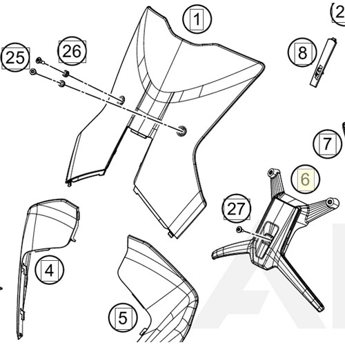 windshield support (63508008050) - Judd Racing