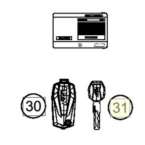 KTM ignition key (60411067000) - Judd Racing