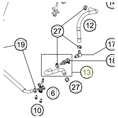 FUEL HOSE CPL. (62607016044) - Judd Racing