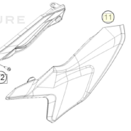 Air filter box cover left (A40506003000AB) - Judd Racing