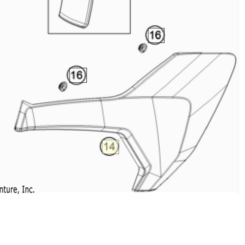 side panel left with decal (23308041000ABB) - Judd Racing