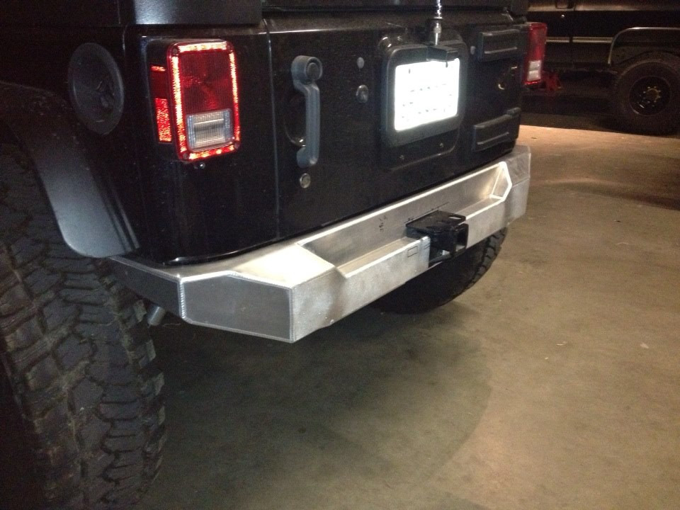 Jeep Wrangler Rear Bumpers | Jeep JK Aluminum Bumper | GenRight Off ...